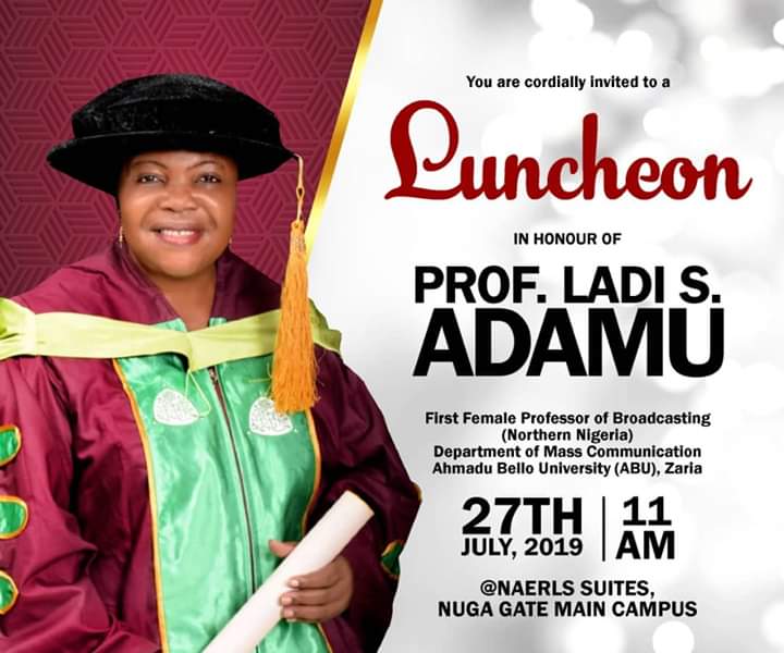 Professor Ladi Adamu: First Professor Of Broadcasting In Northern ...